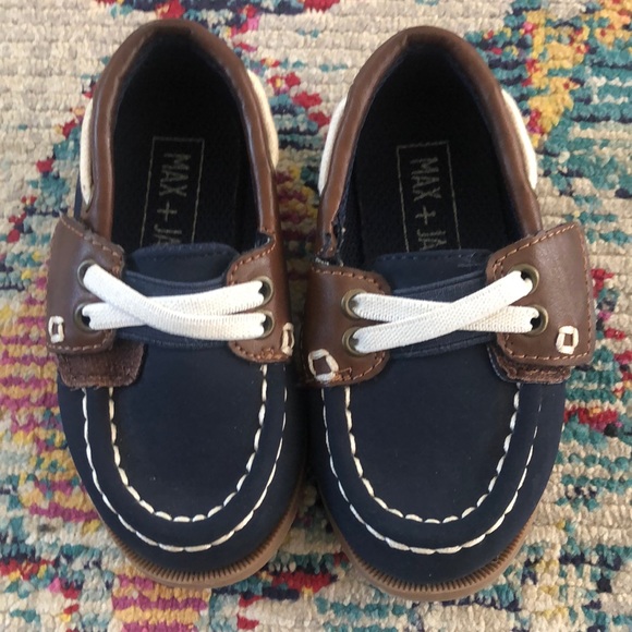 Max & Jake | Shoes | Preppy Navy Blue Boat Shoes | Poshmark